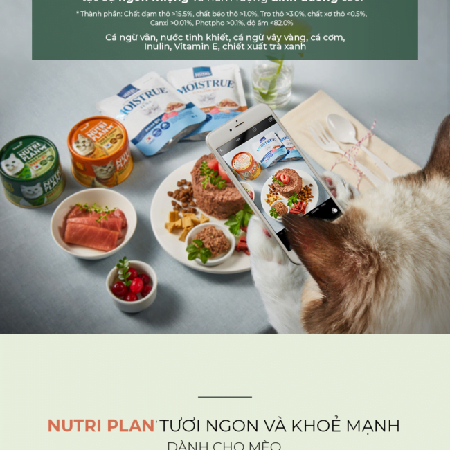 Pate cho mèo Nutri Plan Cá ngừ & Cá cơm 160g - Samyang Anipharm Việt Nam